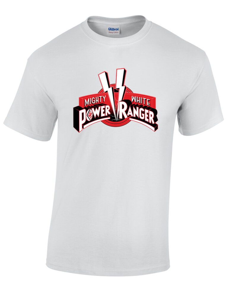 Mighty White Power Ranger w/ Swastika – goyimtv.shop