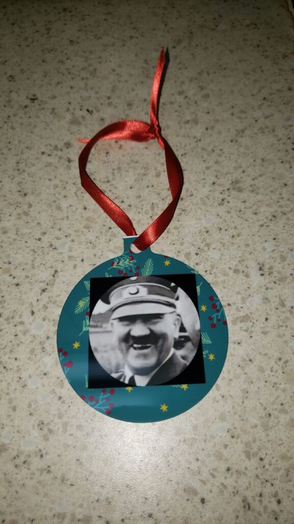 Hitler Smiling – Laughing (Ornament) – goyimtv.shop