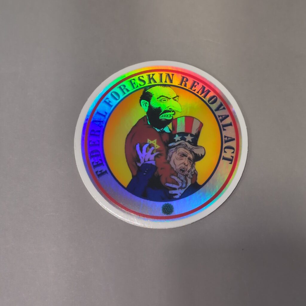 Foreskin Removal Act – Sticker – goyimtv.shop