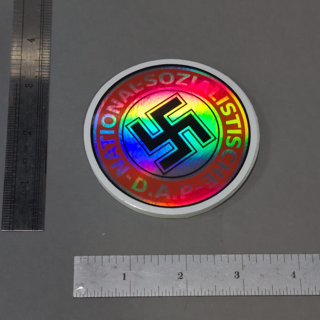 NSDAP Logo Swastika – Sticker – goyimtv.shop